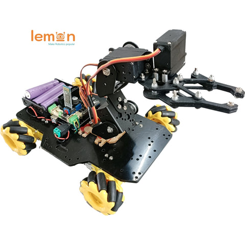 Arm 4DoF Car Mecanum Robot - Bộ xe mecanum cánh tay robot 4 bậc Arduin – Lemon Robotics