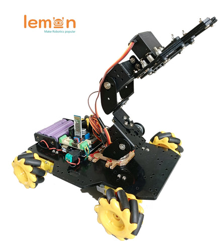 Arm 4DoF Car Mecanum Robot - Bộ xe mecanum cánh tay robot 4 bậc Arduin – Lemon Robotics