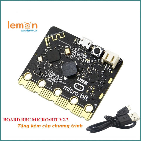 [Xuất VAT] Mạch BBC Micro:bit V2.2 - Kit Học Lập Trình STEM Microbit C – Lemon Robotics